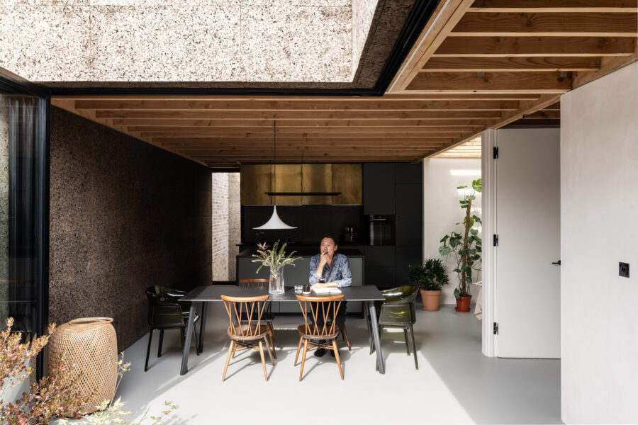 Architect Charles Wu’s hidden cork house, built on a brownfield site in ...
